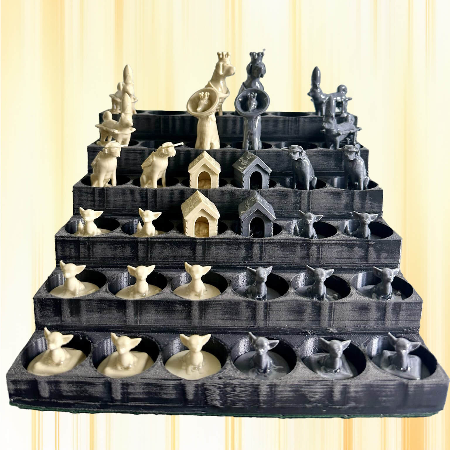 The Differently-Abled Dog Chess Set | 3d
